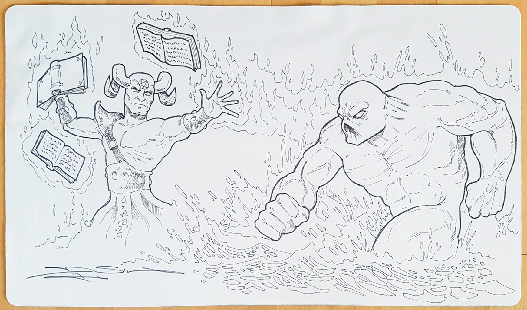 Force of Nature vs Demonic Tutor [Version 2] - Hand Drawn & Signed by ...