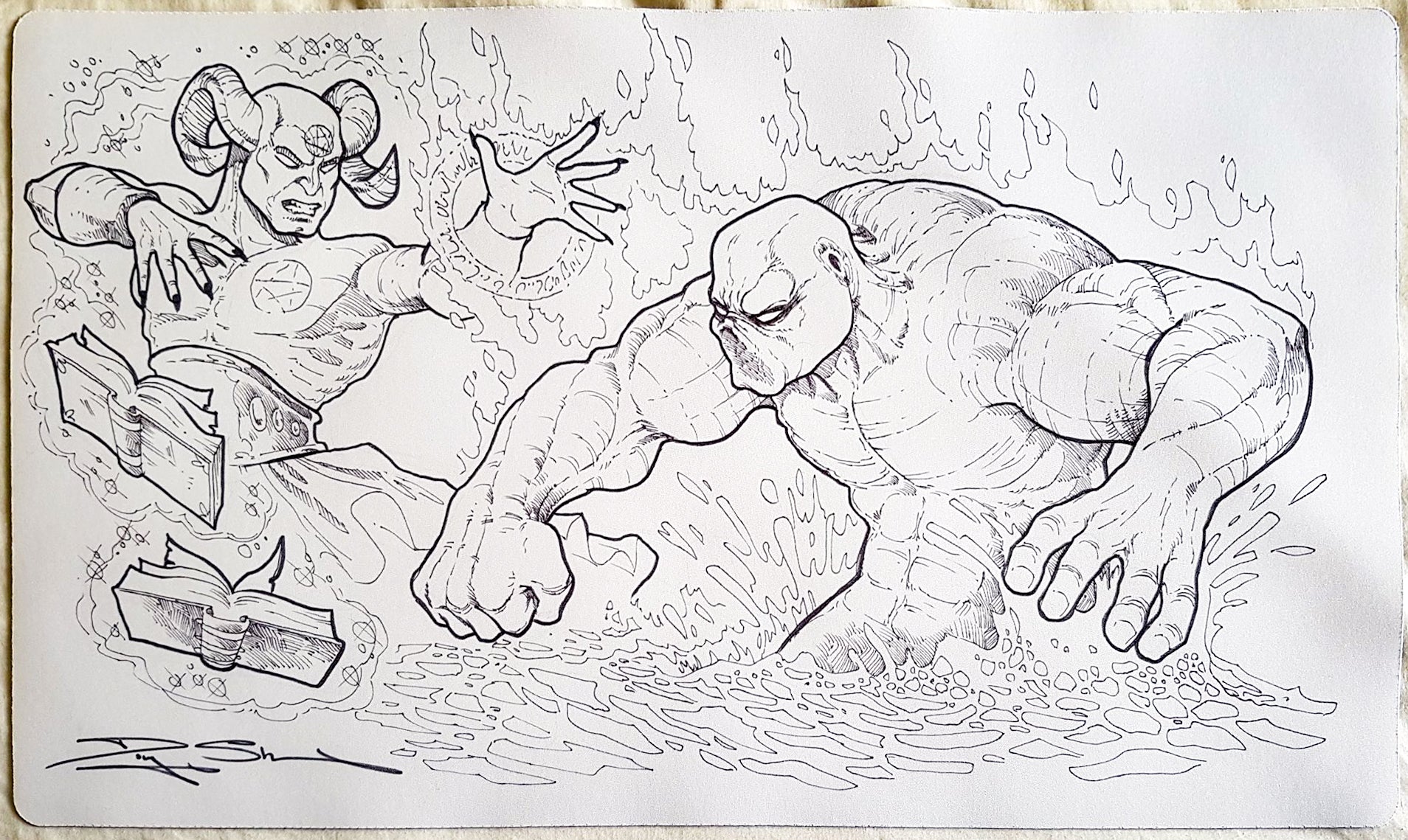 Force of Nature vs Demonic Tutor [Version 1] - Hand Drawn & Signed by ...