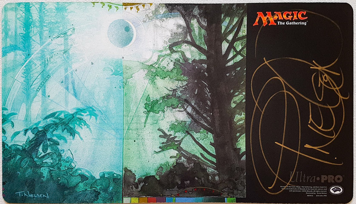 Guru Forest - Terese Nielsen - Signed by the Artist - MTG Playmat ...