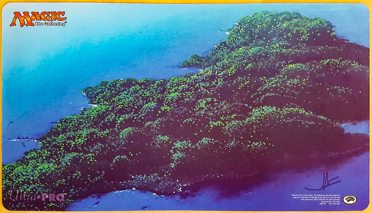 Unhinged Island - John Avon - Signed by the Artist - MTG Playmat ...