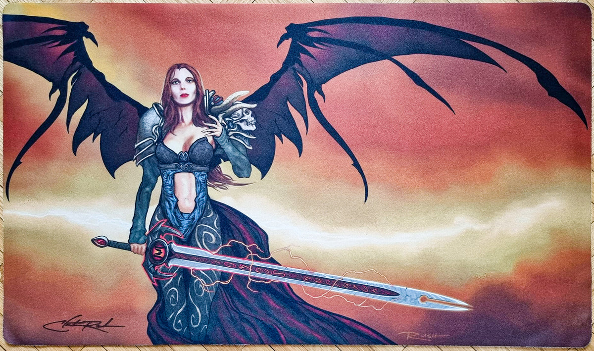 Sinful Angel - Christopher Rush - Signed by the Artist - MTG Playmat ...